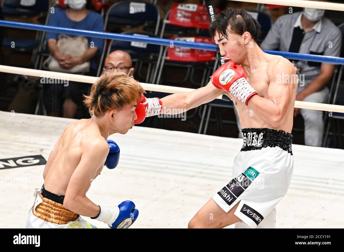 Tokyo, Japan. 24th Aug, 2020. (R-L) Keisuke Matsumoto, Hironori Miyake ...