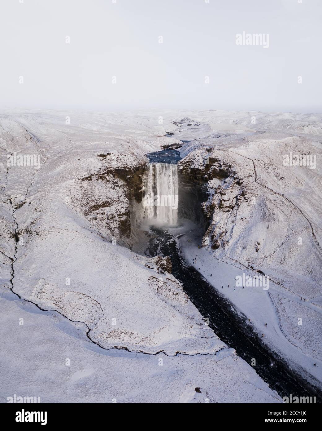 Waterfall aerial view hi-res stock photography and images - Alamy