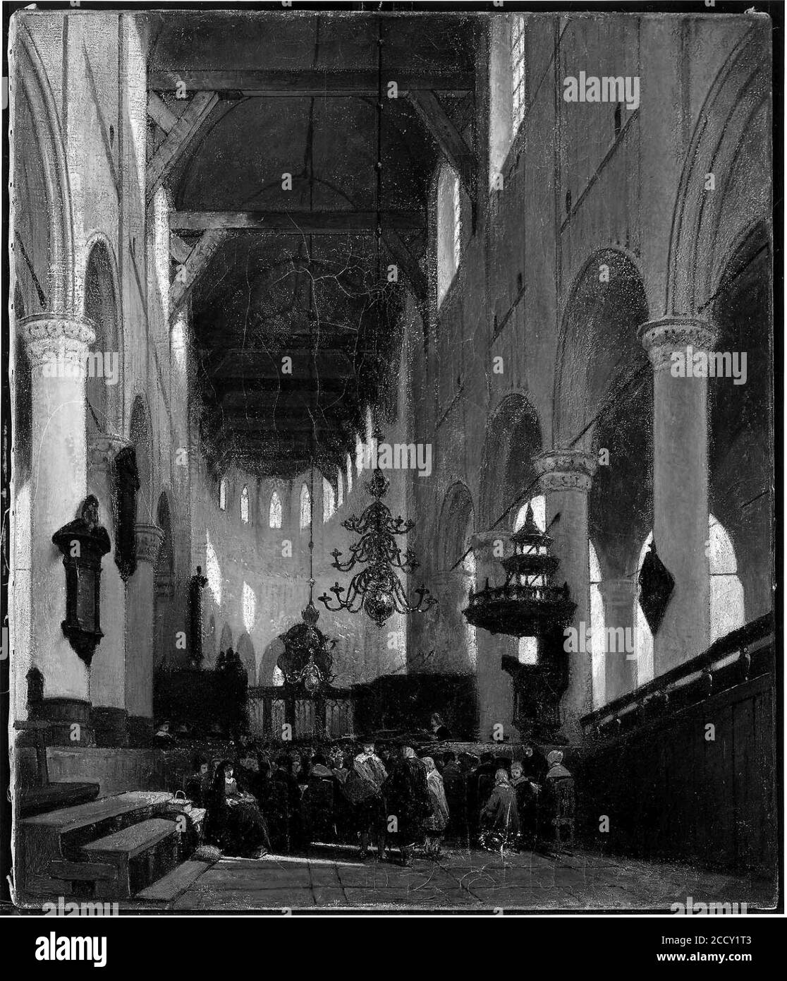 Johannes Bosboom - Interior of a Church Stock Photo - Alamy