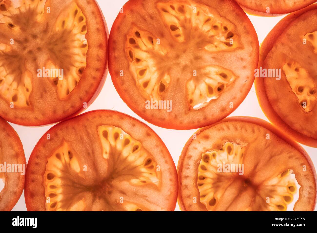 Sliced tomato, vegetables, white background, food photography Stock ...