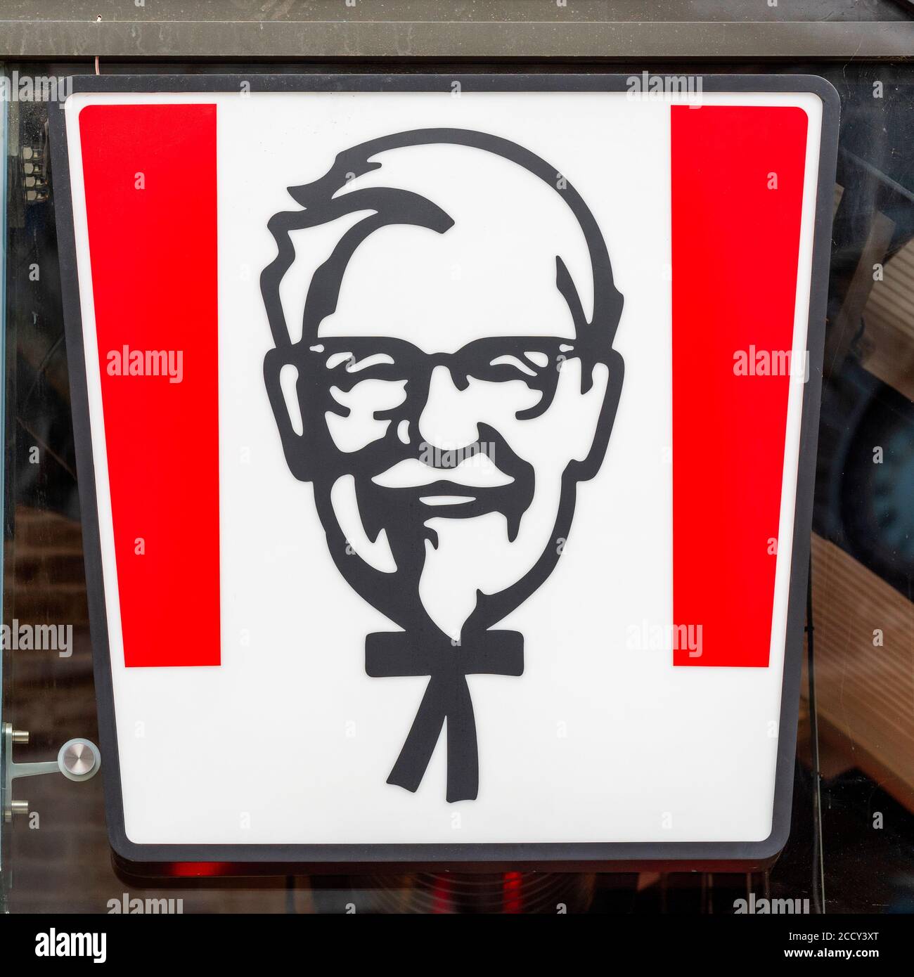 American fast food chicken restaurant chain Kentucky Fried Chicken (KFC ...