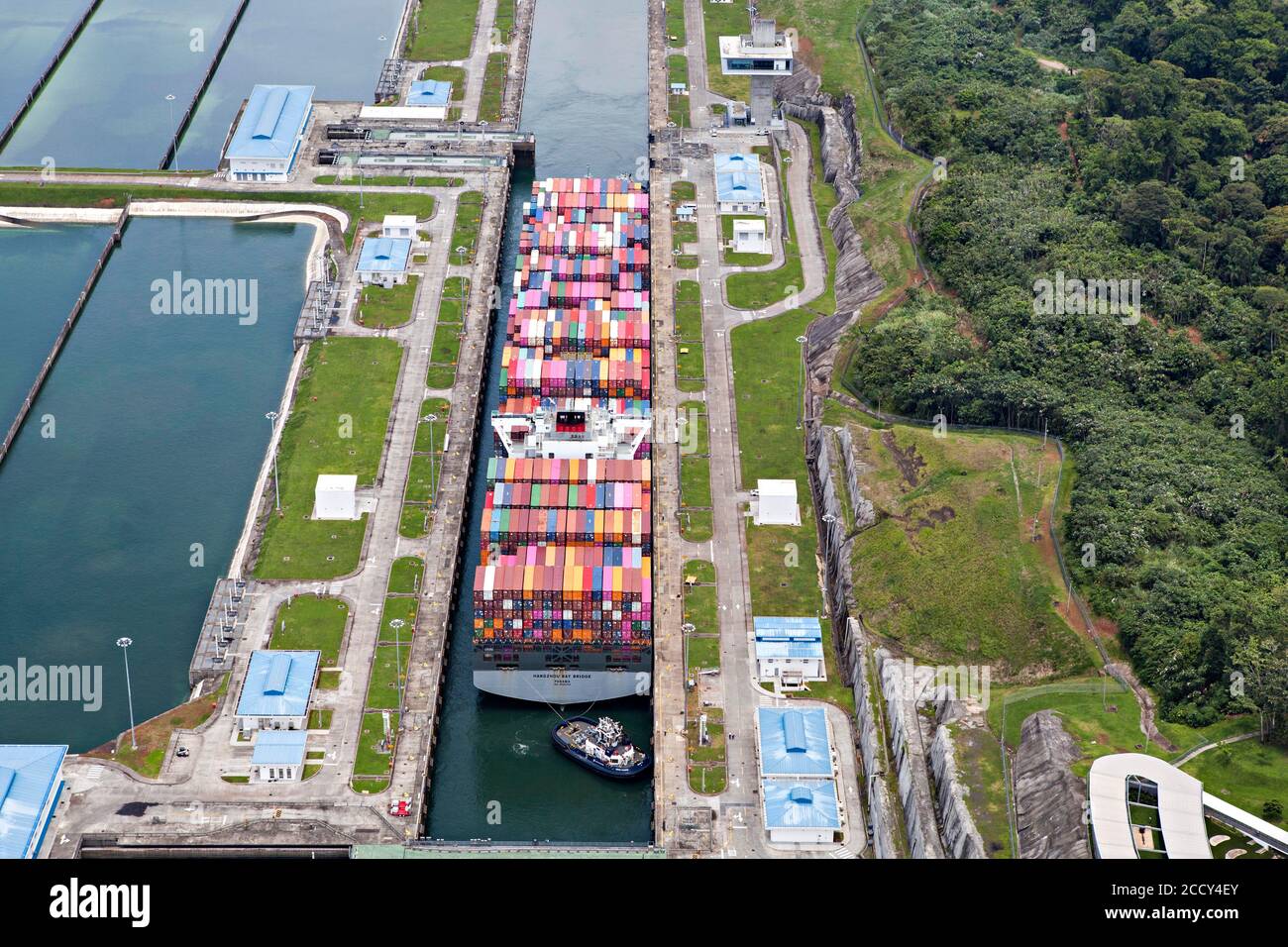 Aerial view third set locks hi-res stock photography and images - Alamy
