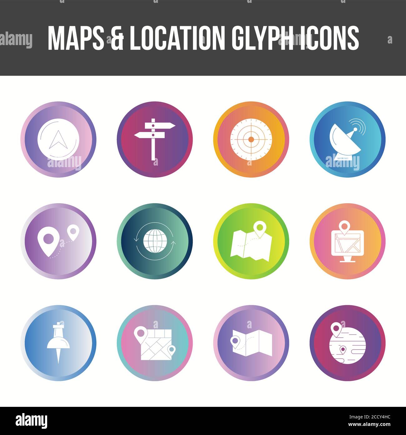 Dish maps Stock Vector Images - Alamy
