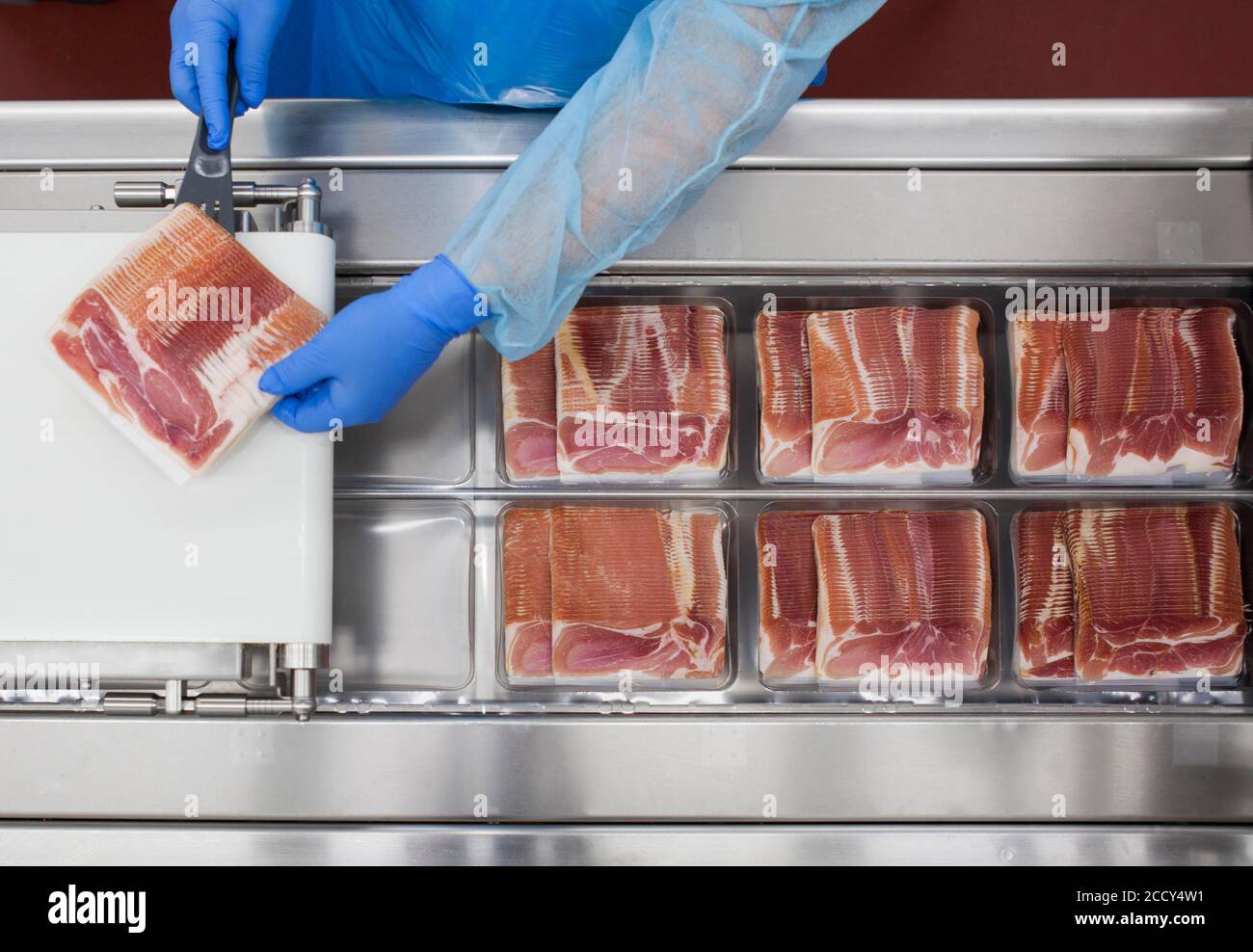 Conveyor belt in food factory hi-res stock photography and images - Alamy