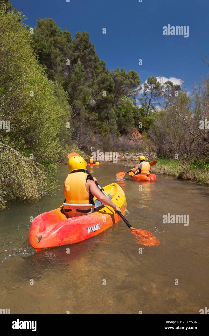 Kayaking on the Guadalquivir River, Cazorla nature park Park, Jaen ...