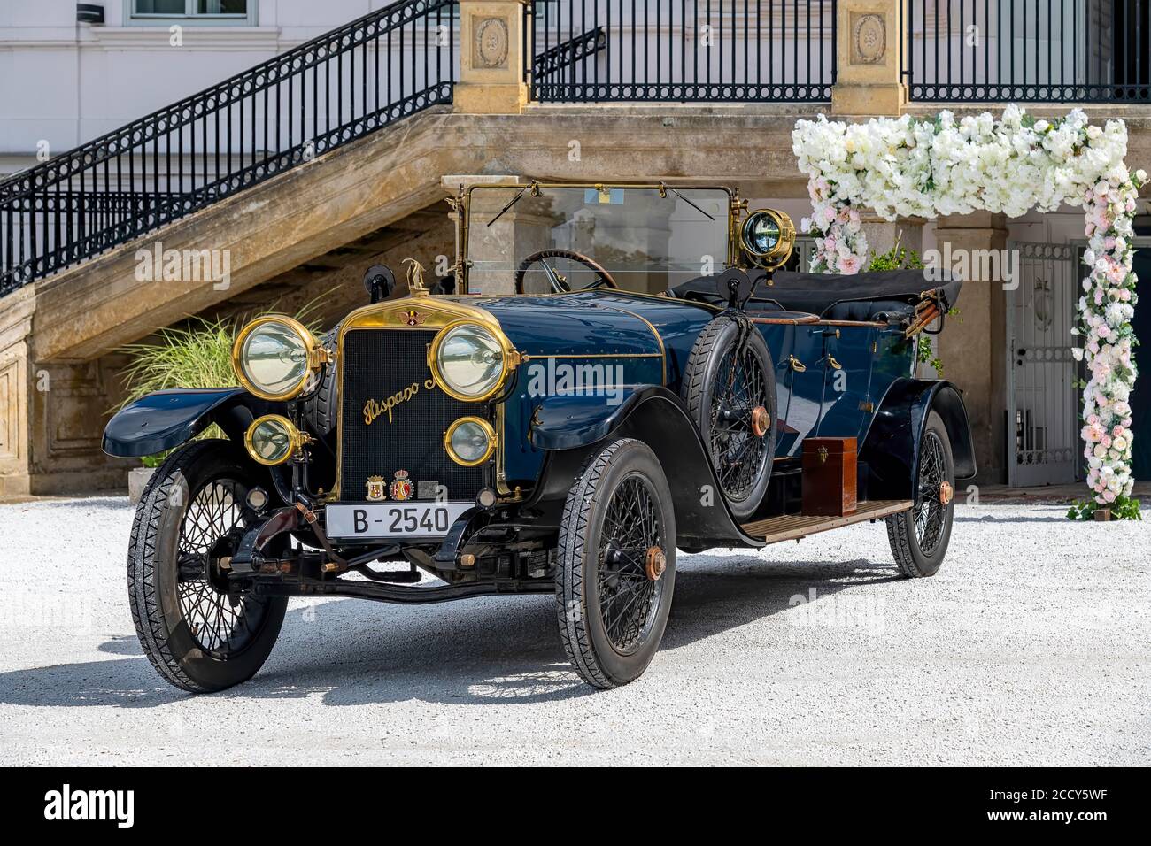 Oldtimer Hispano-Suiza T16, built 1917, blue, Austria Stock Photo - Alamy