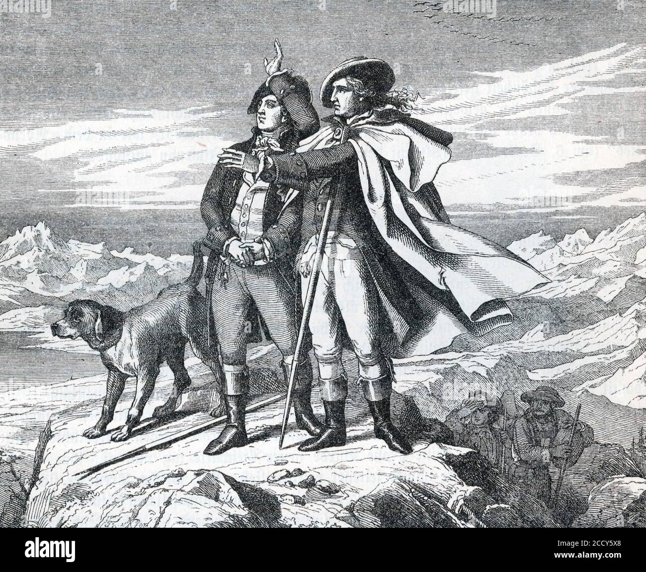 Carl August and Johann Wolfgang Goethe in Switzerland, Historical ...