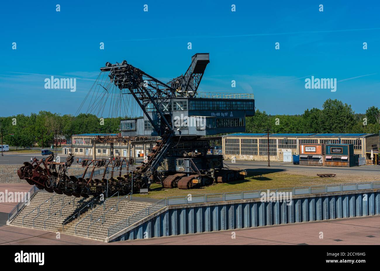 Mosquito bucket wheel excavator in the open-air museum Ferropolis, city ...