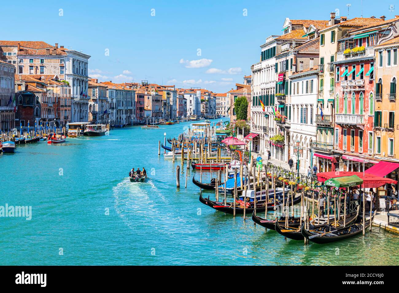 Canale Grande, View from the Rialto Bridge, Venice, Veneto, Italy Stock ...