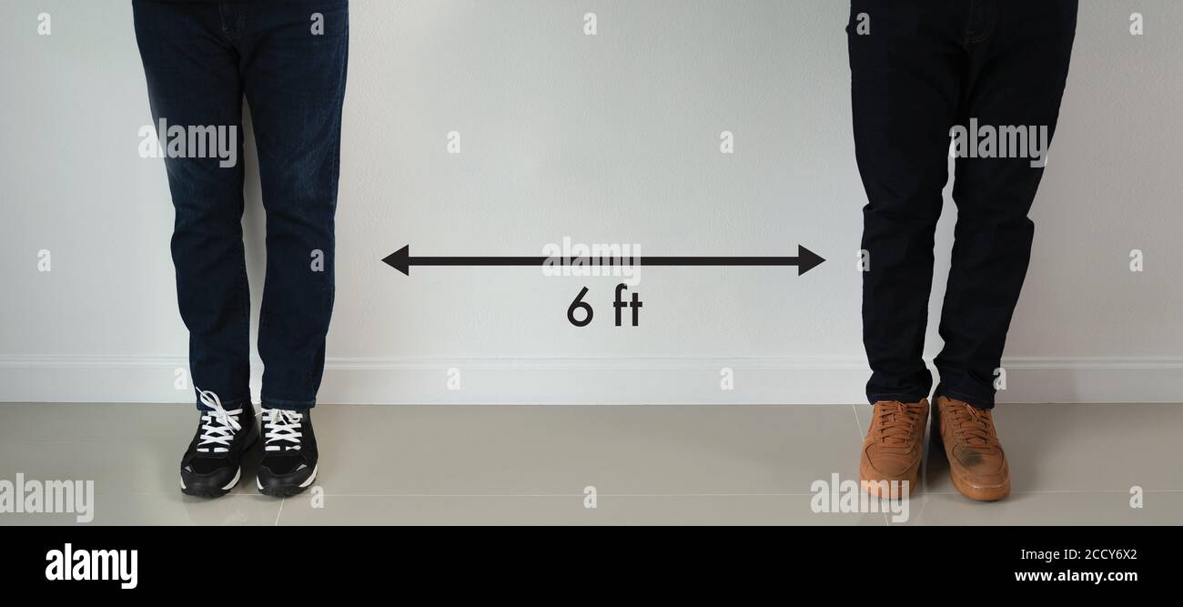 Six Feet Guidelines physical distance to keep to avoid 6 feet the covid ...
