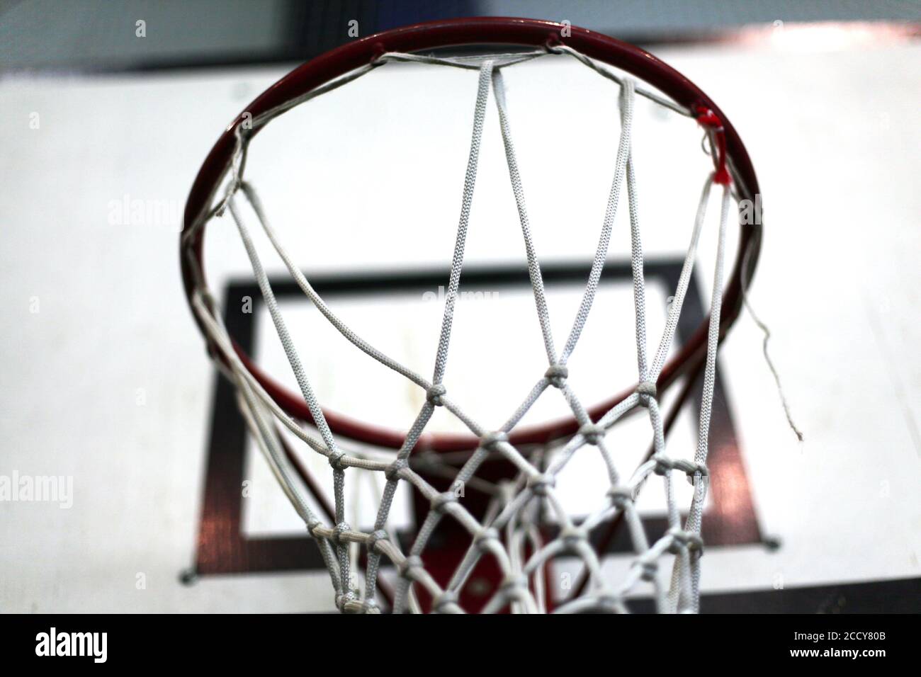 Details of a basketball rim and net as a sport background Stock Photo ...