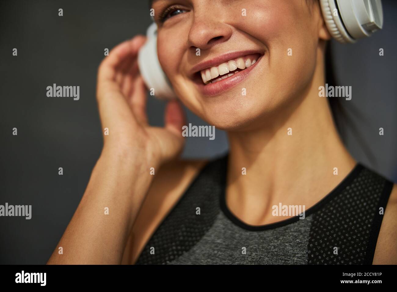 Strong woman demonstrating fitness hi-res stock photography and images ...