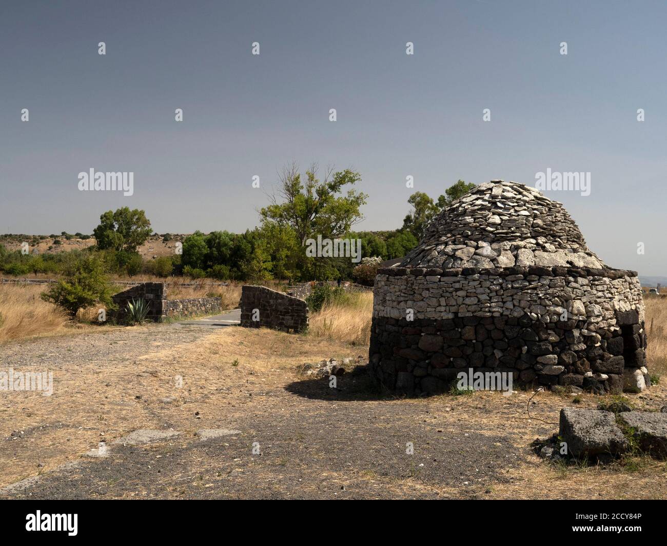 Santu Antine nuragic stone age Sardinia Nuraghe view Stock Photo - Alamy