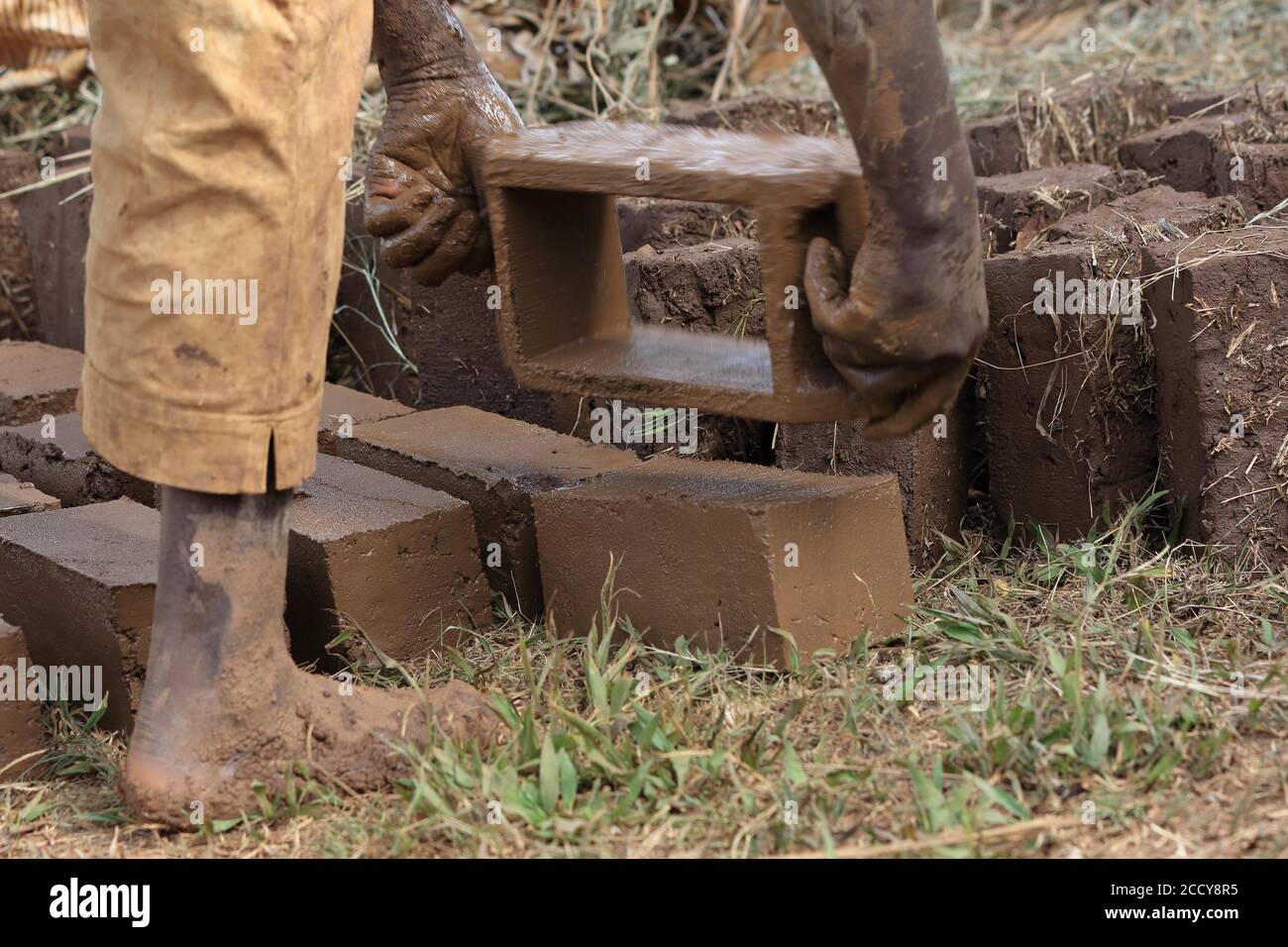 Africa brick bricks hi-res stock photography and images - Alamy
