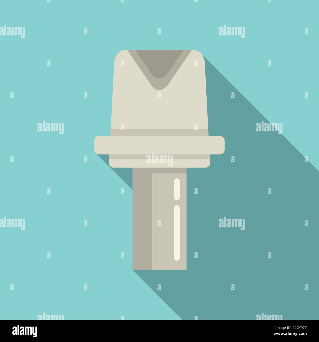 Tooth restoration icon. Flat illustration of tooth restoration vector ...