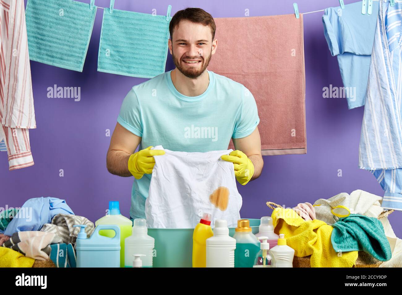Grease stain clothes hi-res stock photography and images - Alamy