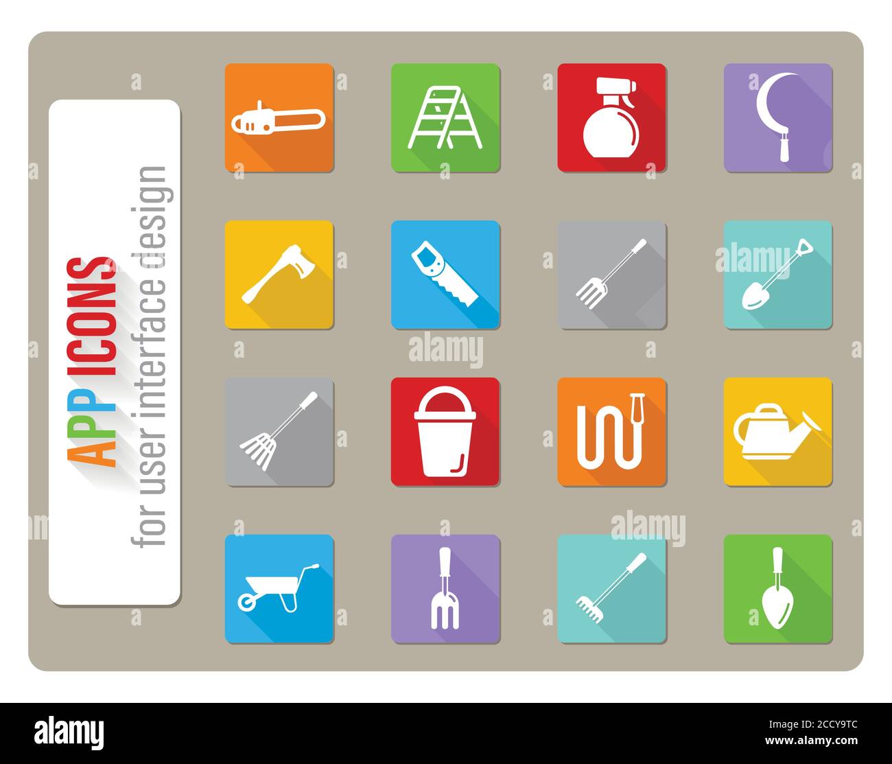 Garden rake and broom Cut Out Stock Images & Pictures - Alamy