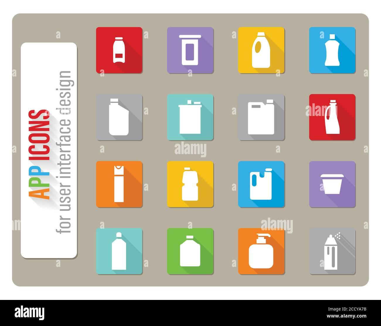 household chemicals icon set Stock Vector Image & Art - Alamy