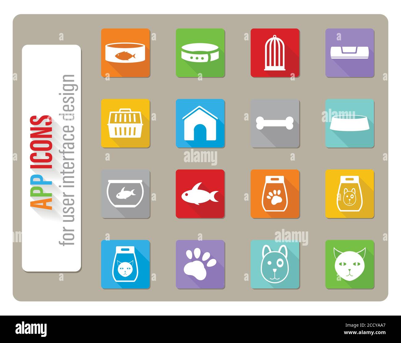 goods for pets icon set Stock Vector Image & Art - Alamy