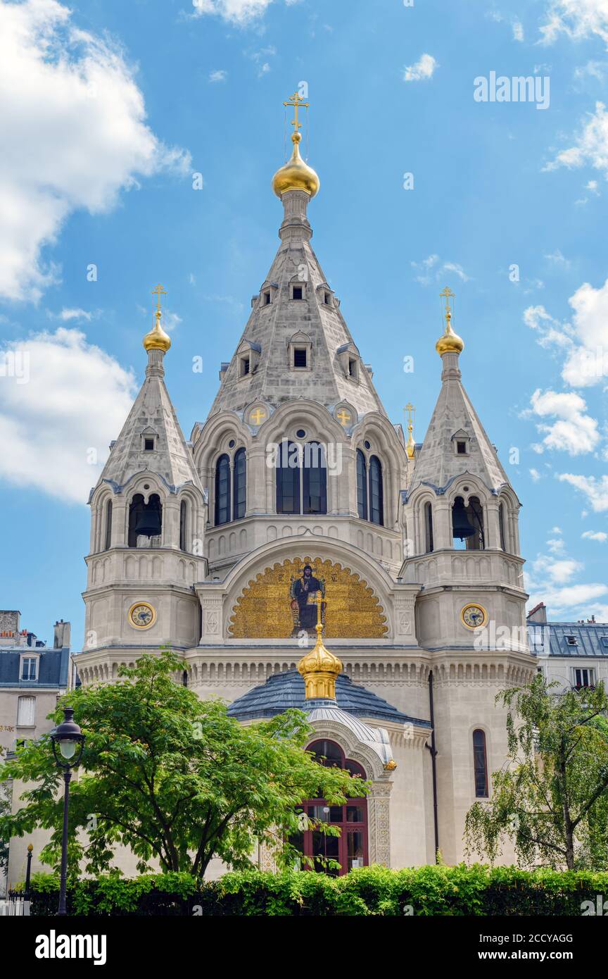 Saint Alexander Nevsky Cathedral in Paris, Fance Stock Photo - Alamy