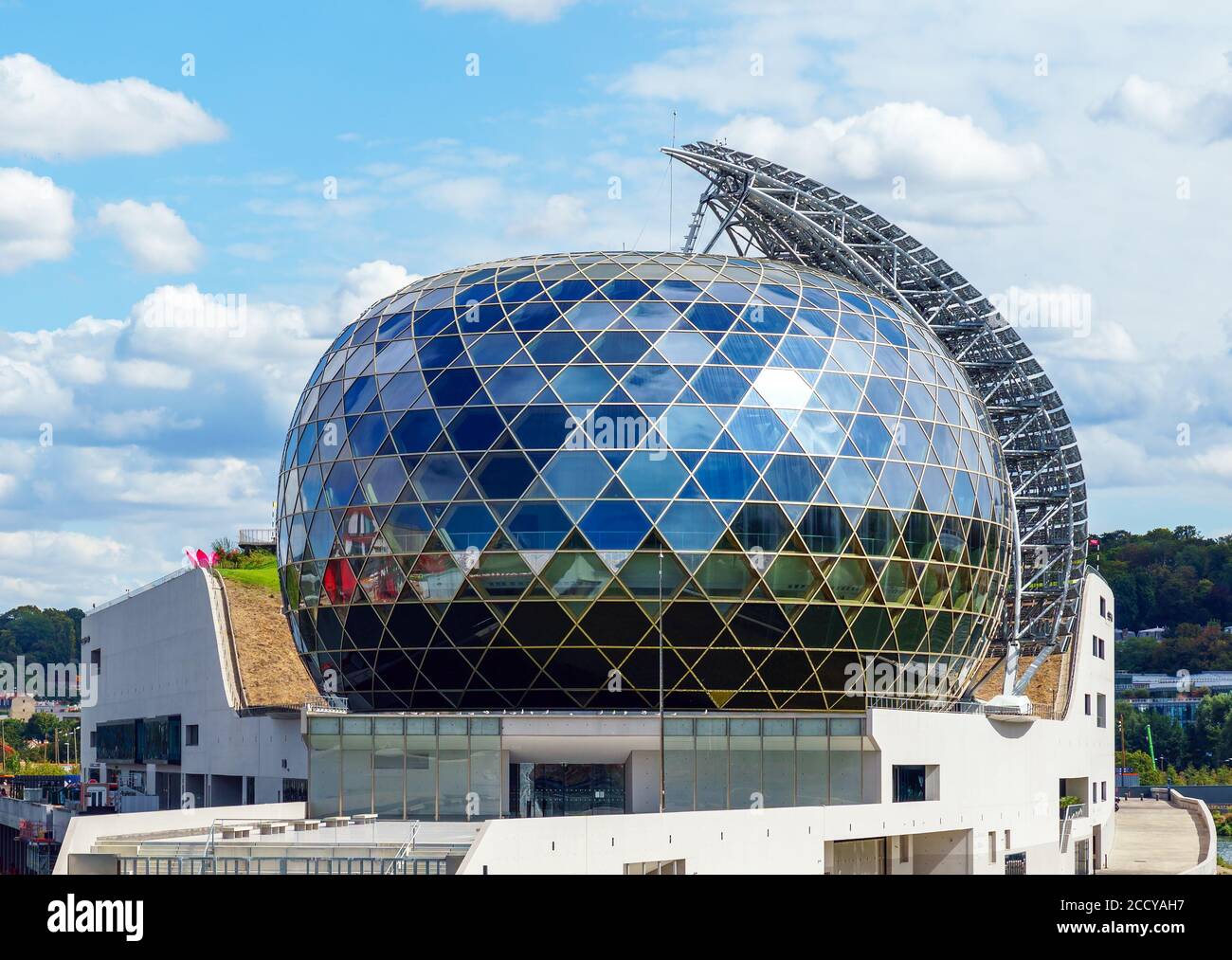 La Seine Musicale, or City of Music, on ile seguin, west of Paris ...