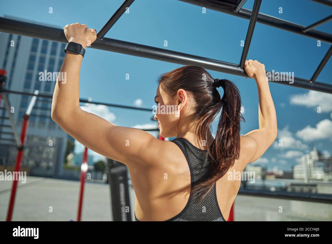 Kind female person being deep in her thoughts Stock Photo - Alamy