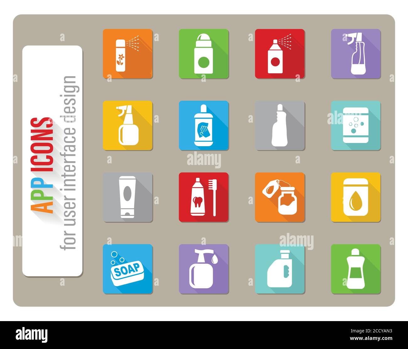 household chemicals icon set Stock Vector Image & Art - Alamy