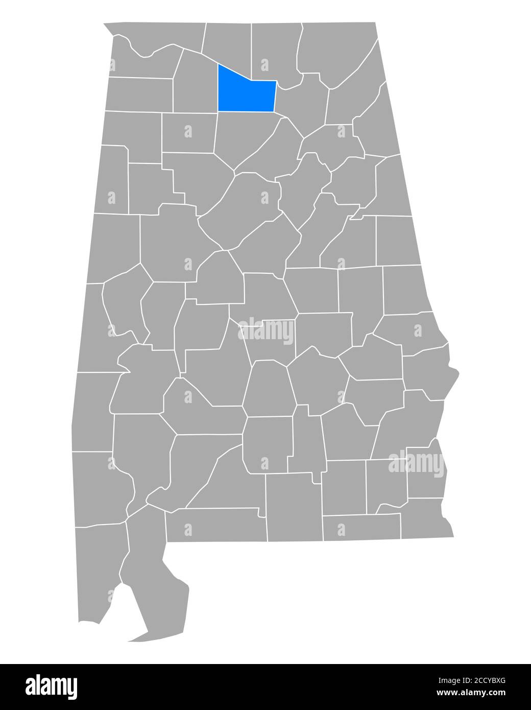 Map of Morgan in Alabama Stock Photo - Alamy