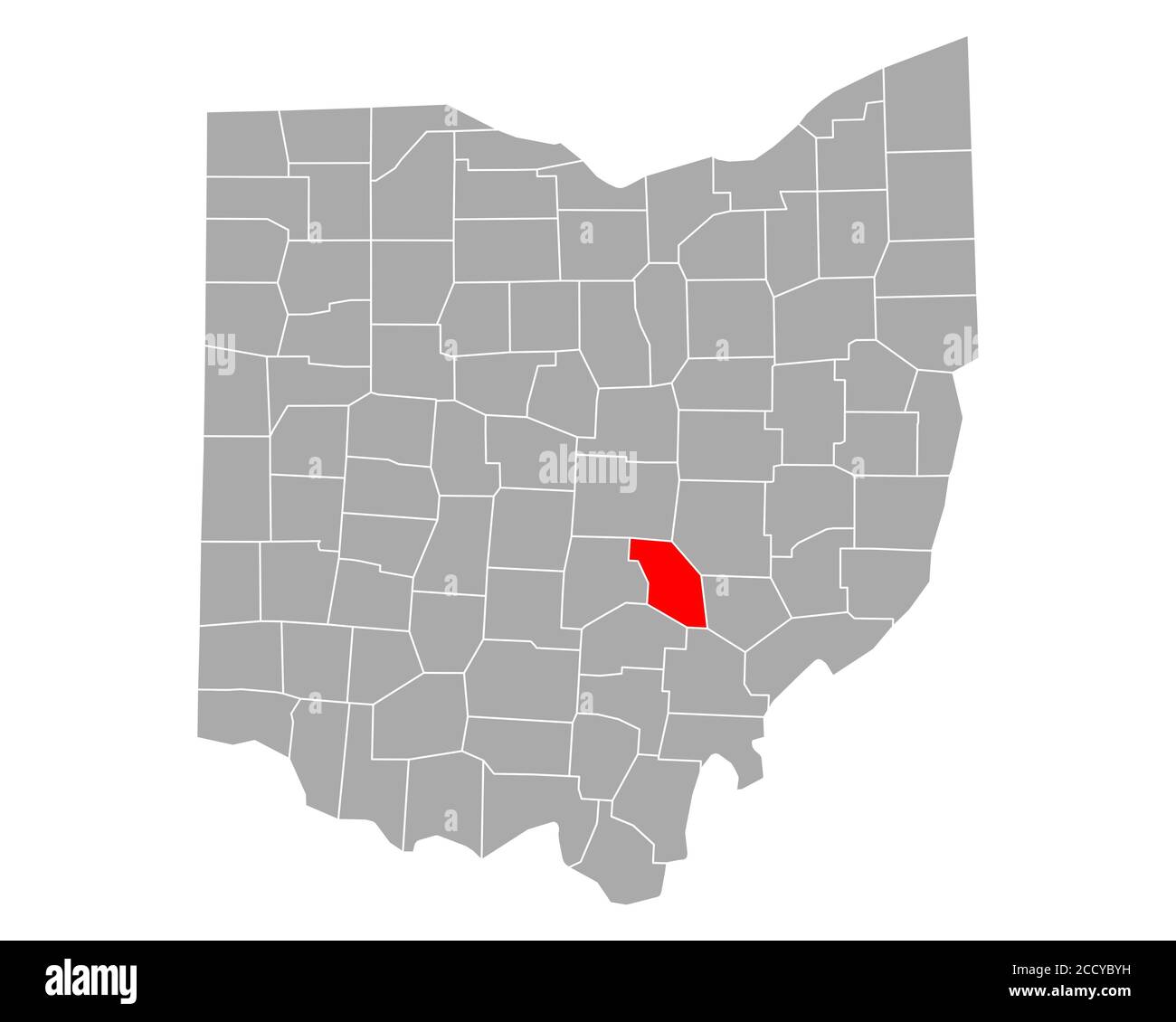 Map of Perry in Ohio Stock Photo - Alamy