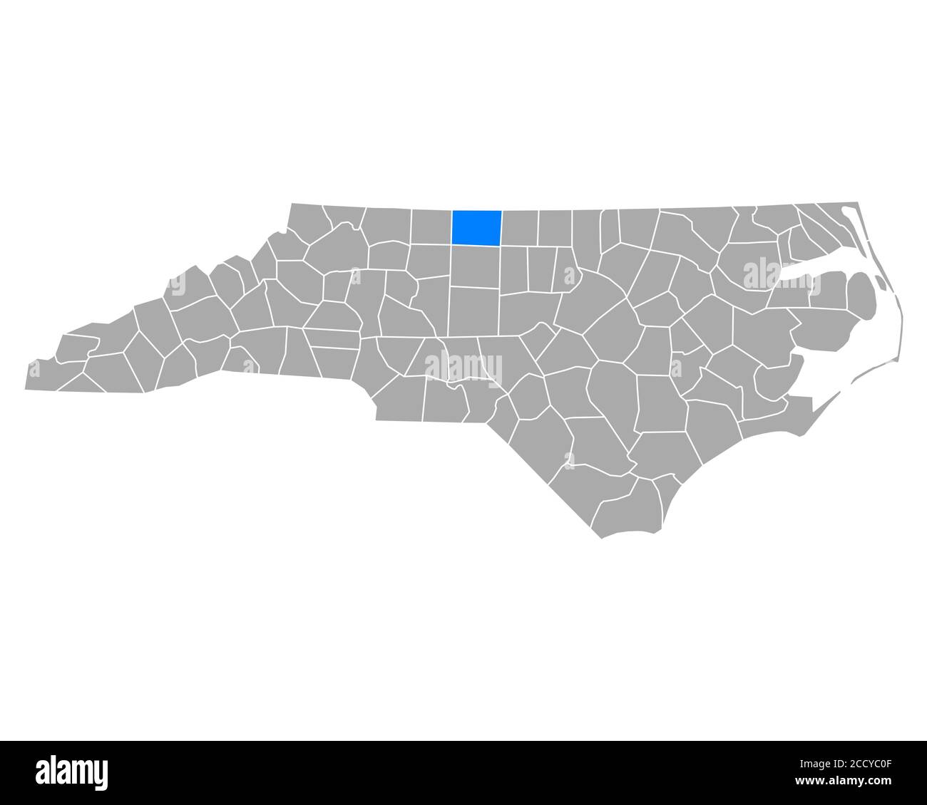 Map of Rockingham in North Carolina Stock Photo - Alamy