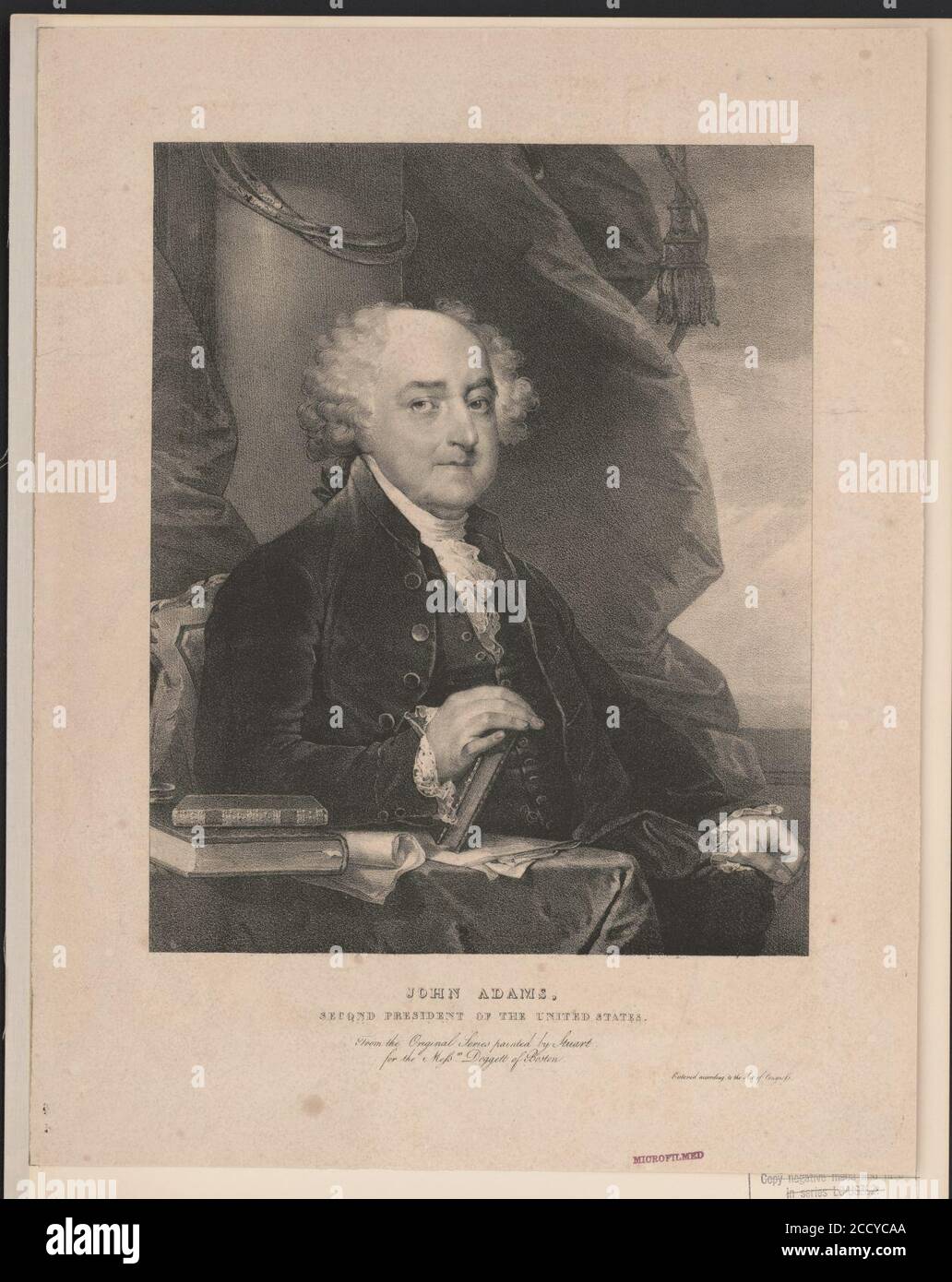 John Adams, second president of the United States Stock Photo - Alamy
