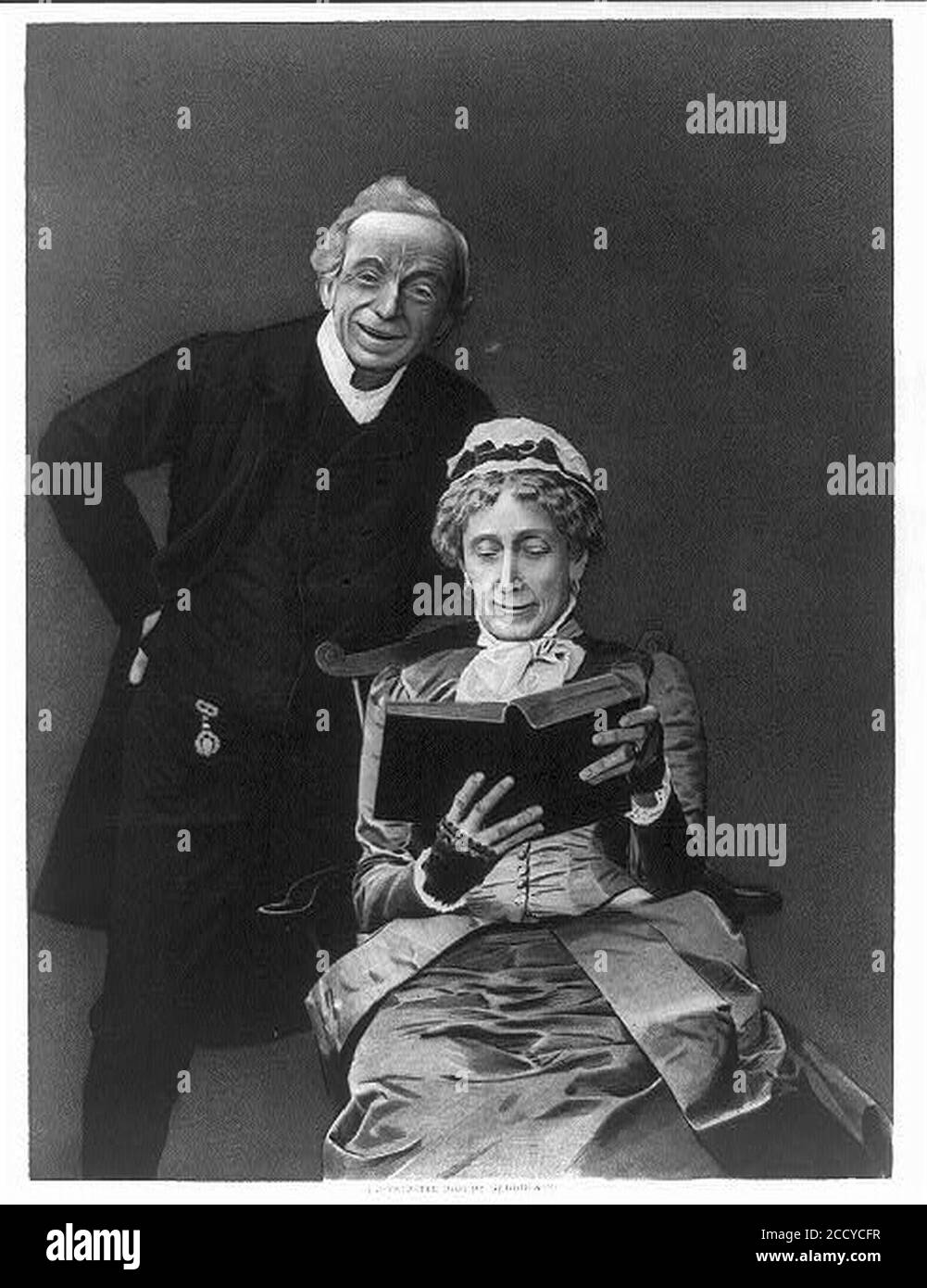 John and Mrs. Drew, three quarter portrait Stock Photo - Alamy