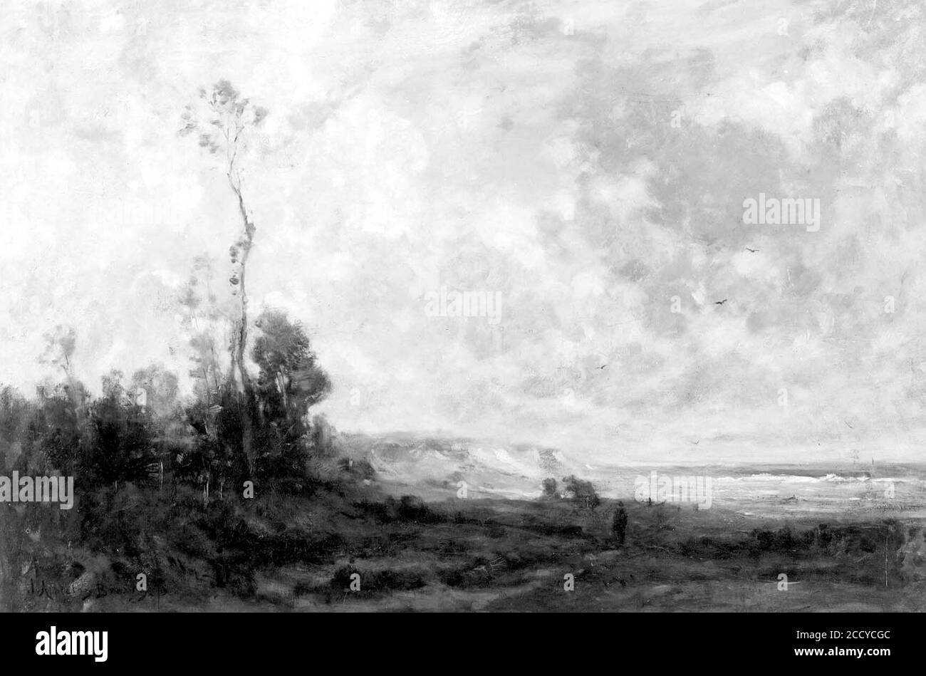 John Appleton Brown - On the Coast of France Stock Photo - Alamy