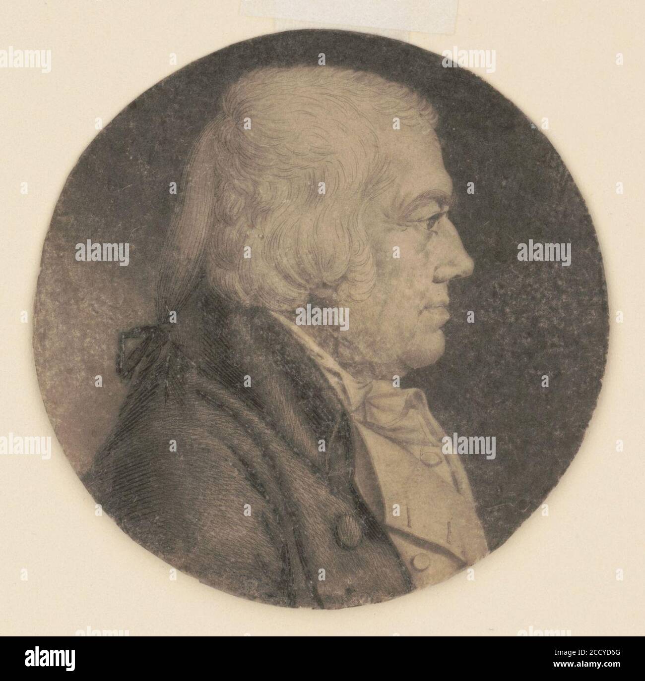 John Beale Bordley, head-and-shoulders portrait, right profile Stock ...