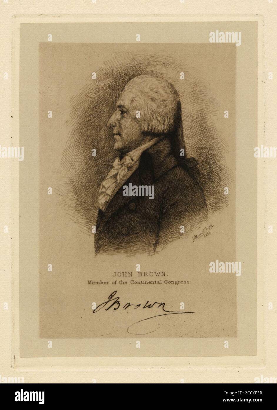 John Brown, member of the Continental Congress Stock Photo - Alamy
