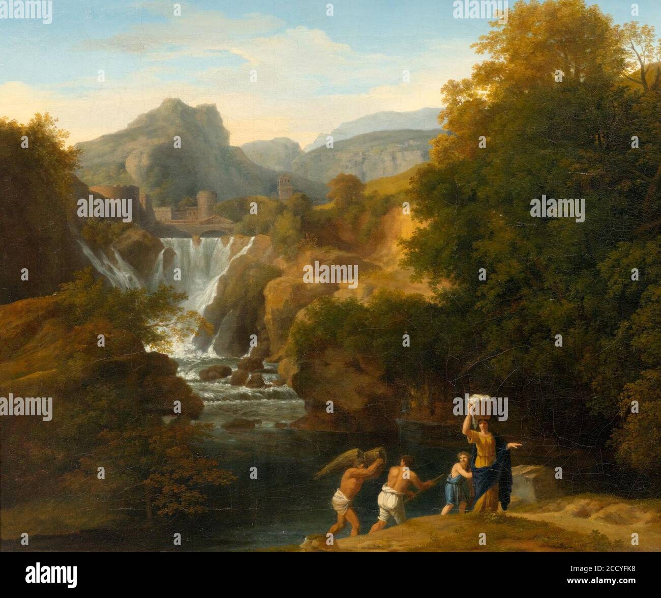 Johann Christoph Rist - Figures in a Mediterranean mountain landscape ...