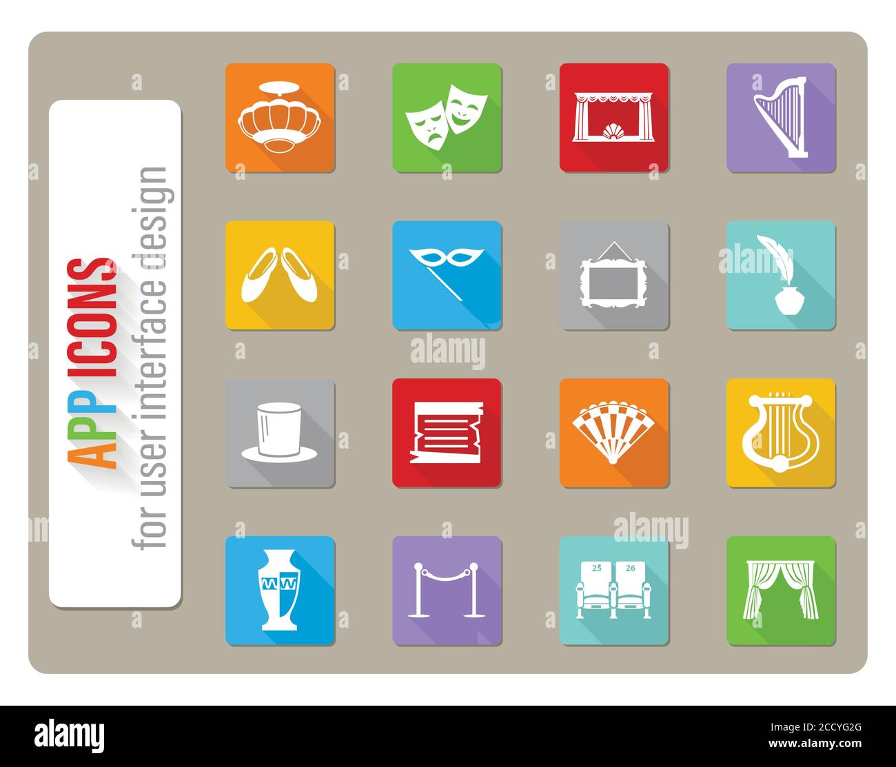 theater icon set Stock Vector Image & Art - Alamy