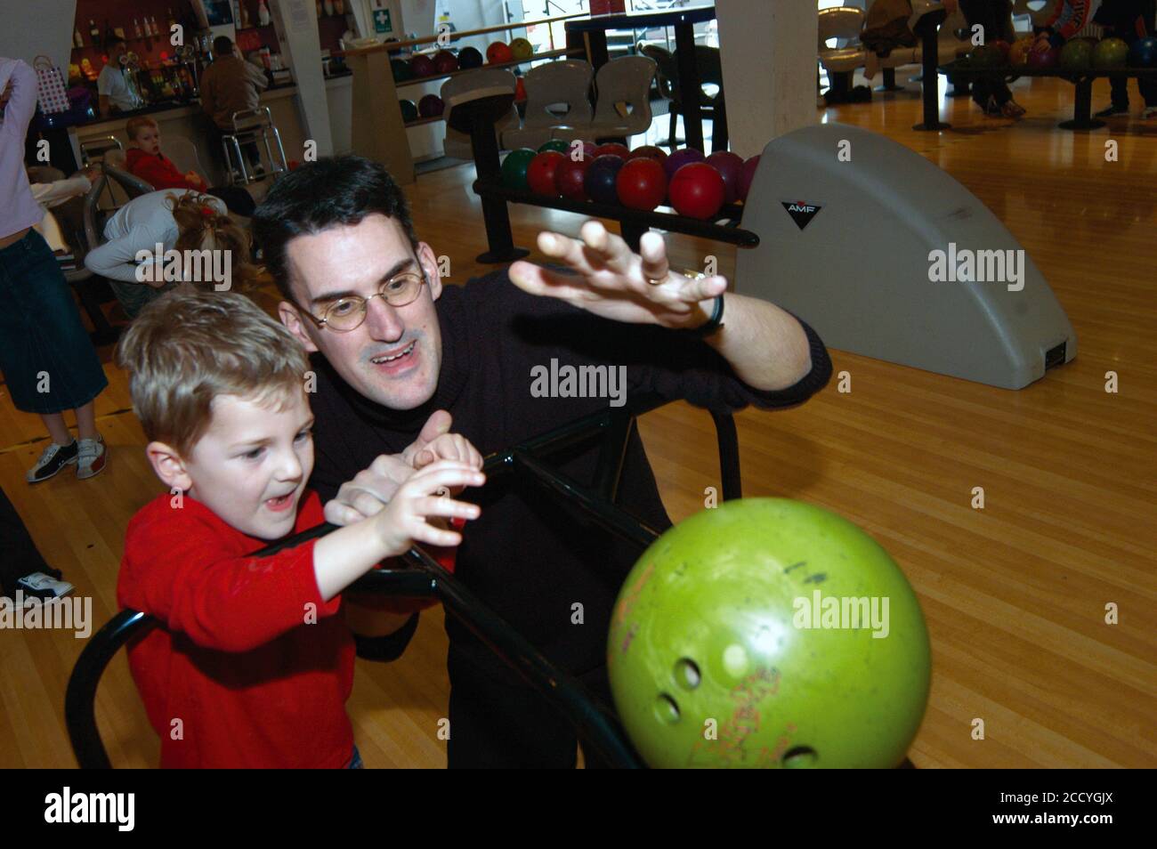 Boy ten pin bowling hi-res stock photography and images - Alamy