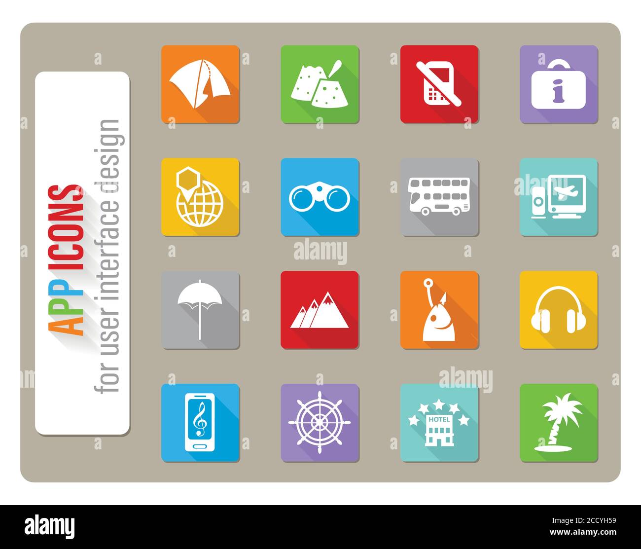 travel icon set Stock Vector Image & Art - Alamy