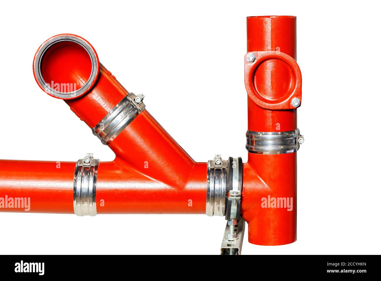 Tee pipe fittings hi-res stock photography and images - Alamy