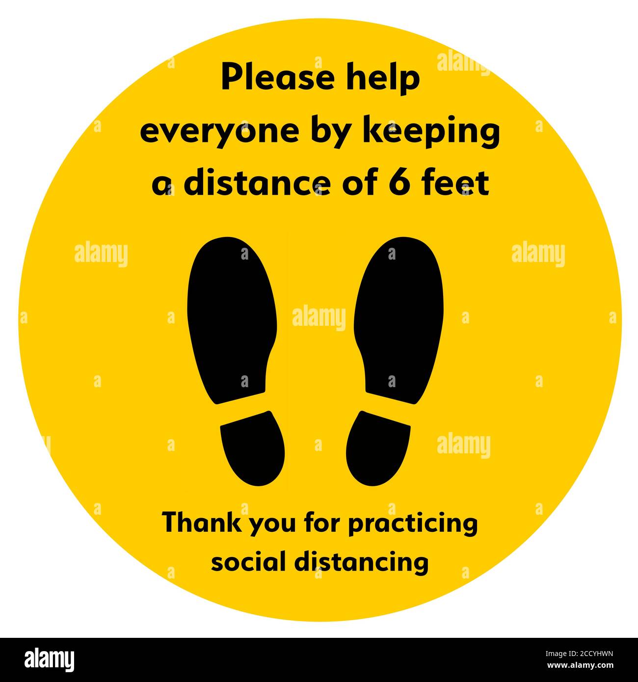 Social Distancing or Safe Distancing Floor Sticker for stores and ...