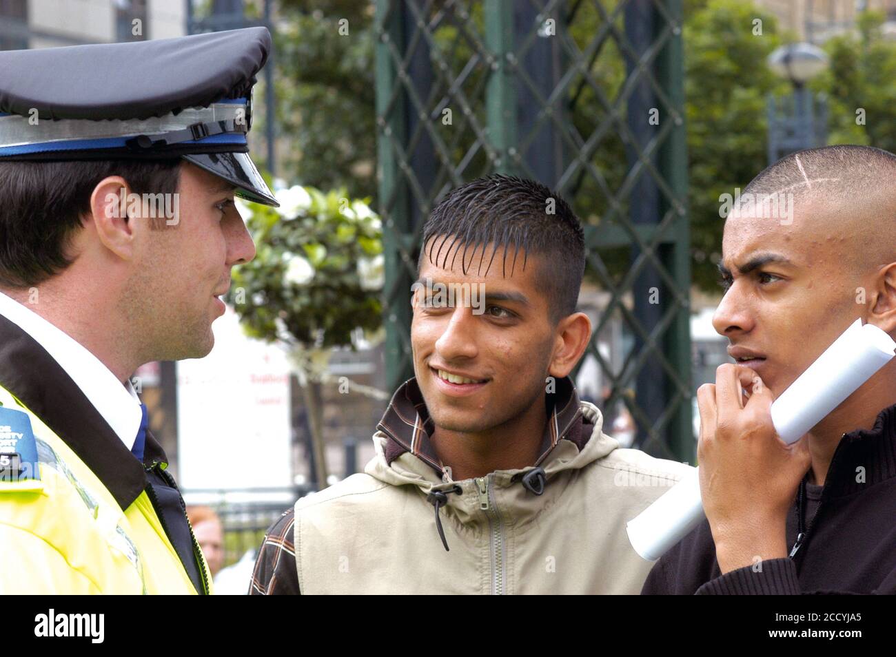 Teen talk officer hi-res stock photography and images - Alamy