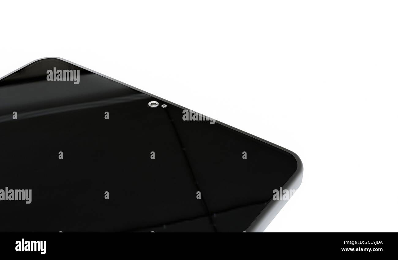 tablet isolated on white background 3d illustration Stock Photo - Alamy