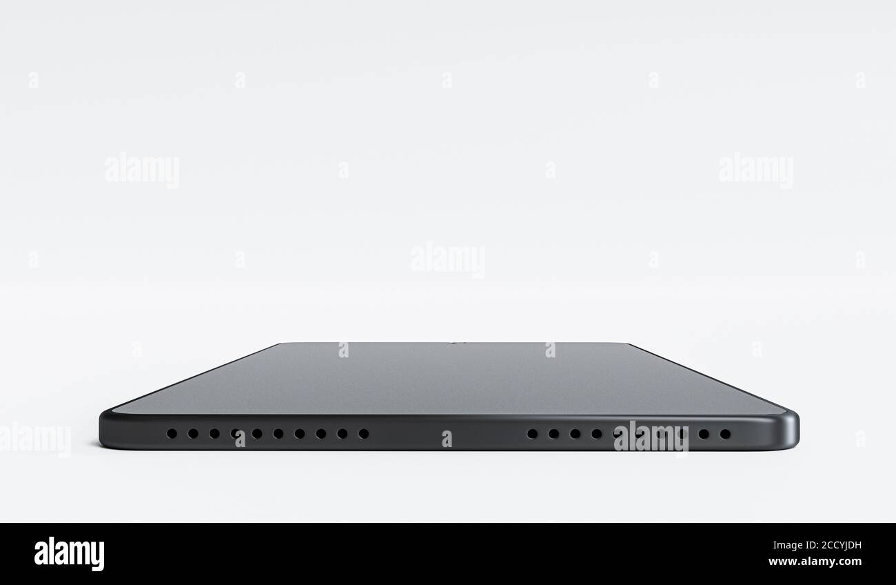 tablet isolated on white background 3d illustration Stock Photo - Alamy