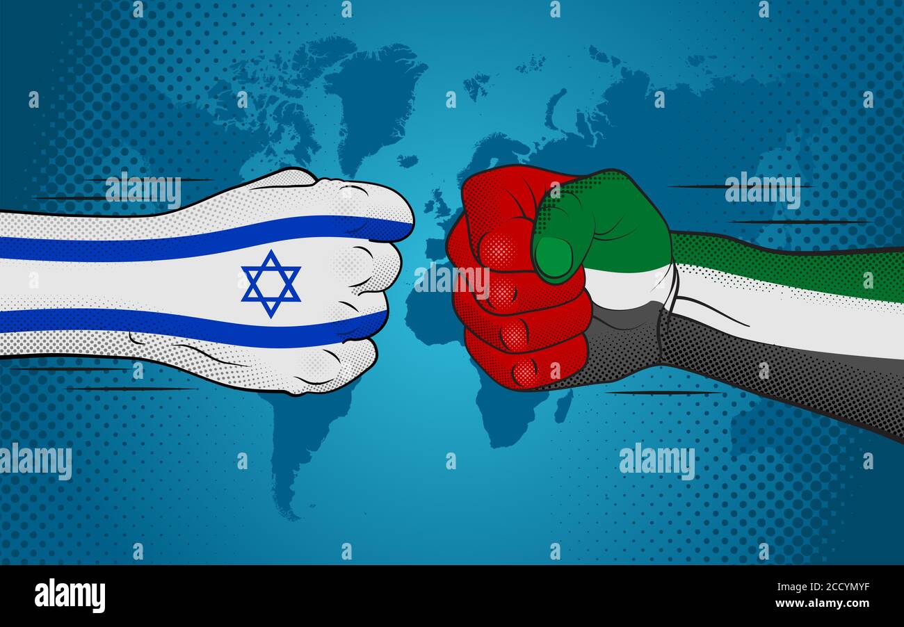 Israel united arab emirates conflict Stock Vector Images - Alamy