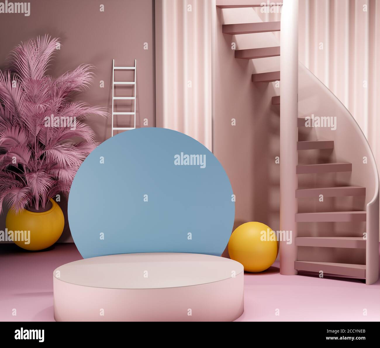 Spiral staircase realistic 3d hi-res stock photography and images - Alamy