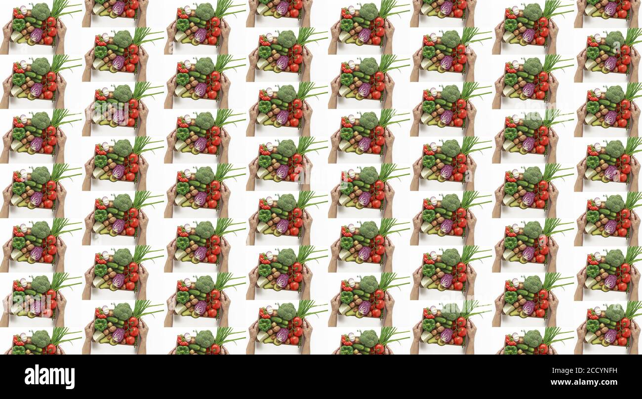 deco pattern, border, nutrition, fresh green, seamless pattern, organic ...