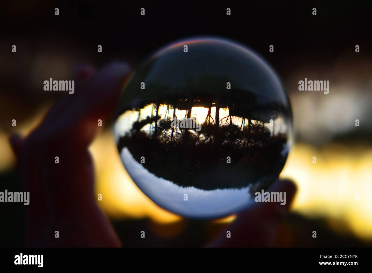 photographing through a Lensball Stock Photo - Alamy