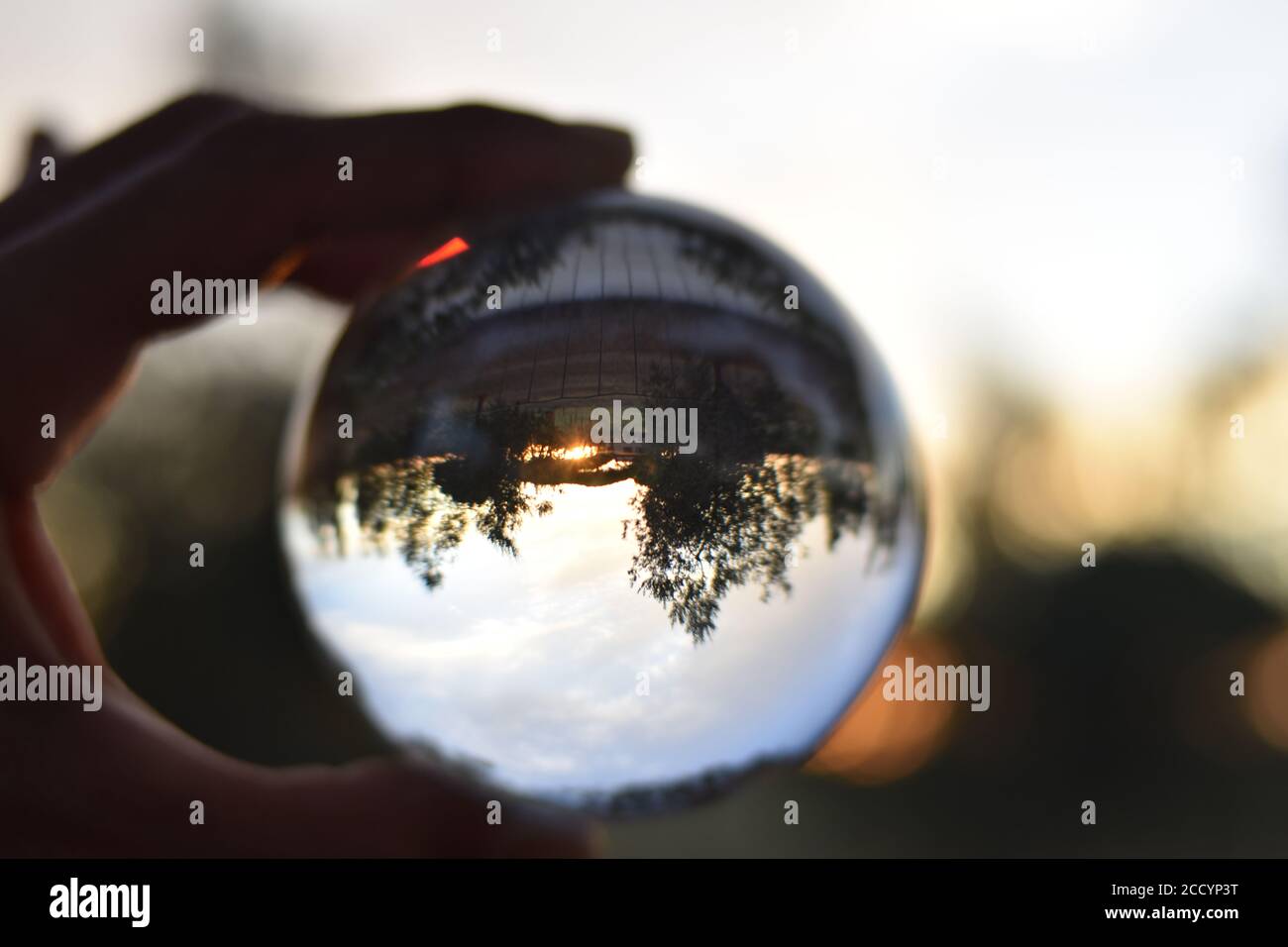 photographing through a Lensball Stock Photo - Alamy