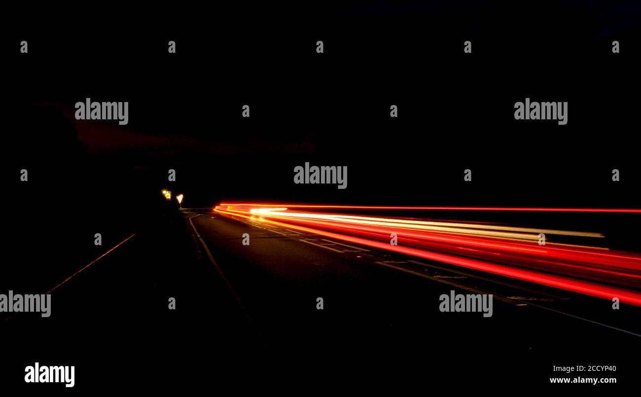 Red street lights with long exposure at night - perfect for wallpapers ...